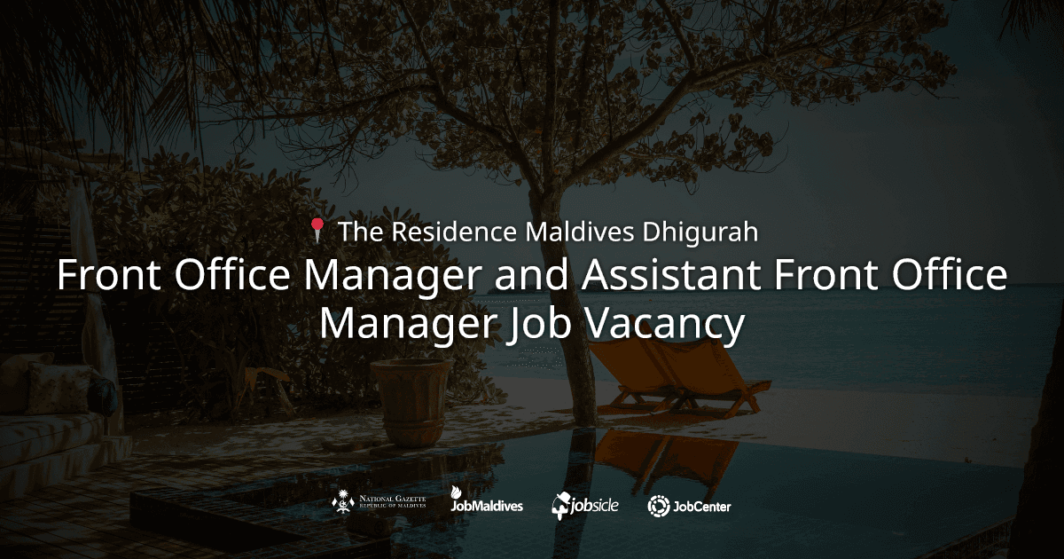 Front Office Manager and Assistant Front Office Manager Job Vacancy at ...