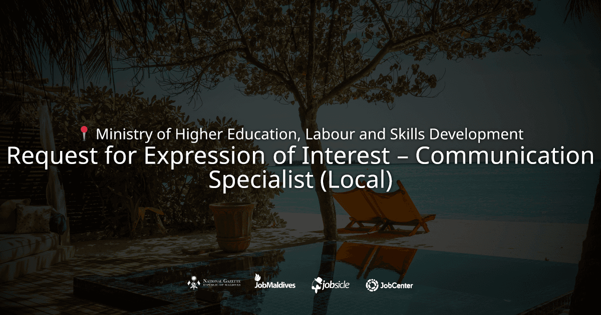 Request for Expression of Interest – Communication Specialist (Local ...